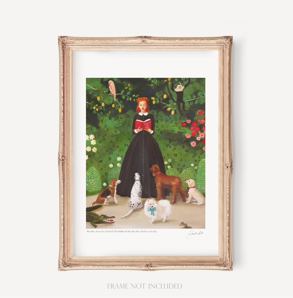 Miss Moon Was A Dog Governess. Lesson One – Janet Hill Studio
