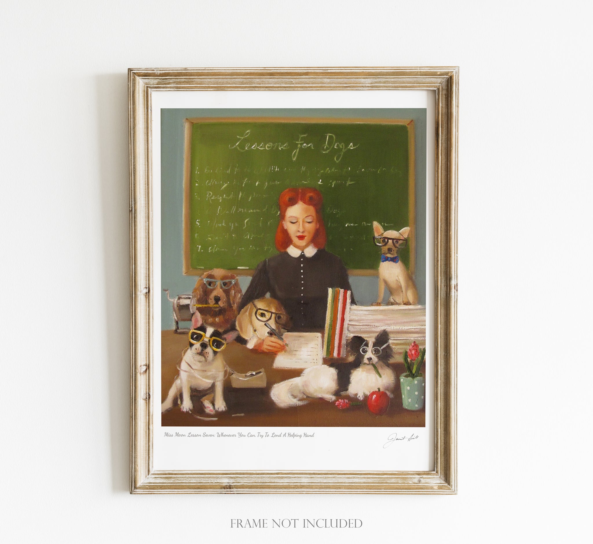 Miss Moon Was A Dog Governess. Lesson Seven – Janet Hill Studio